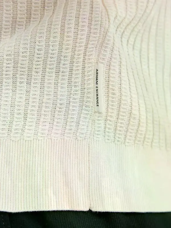 Armani Exchange Ribbed Knit Crew Neck Sweater