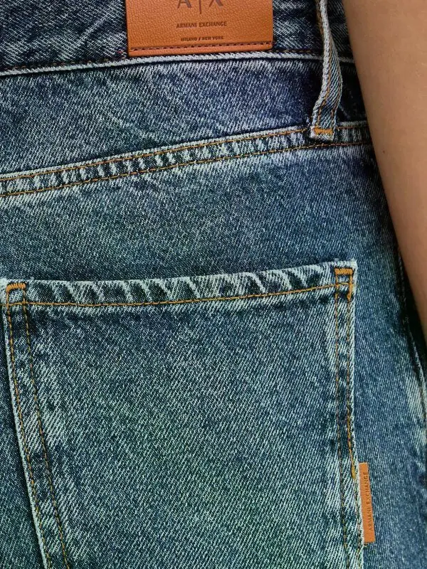Armani Exchange Logo Patch Jeans
