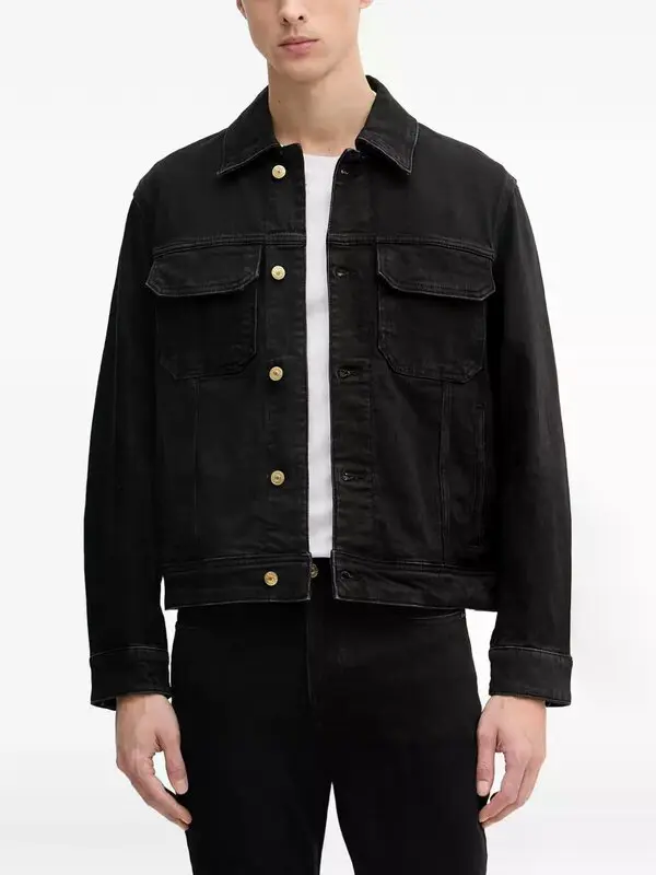 Armani Exchange Logo Patch Denim Jacket