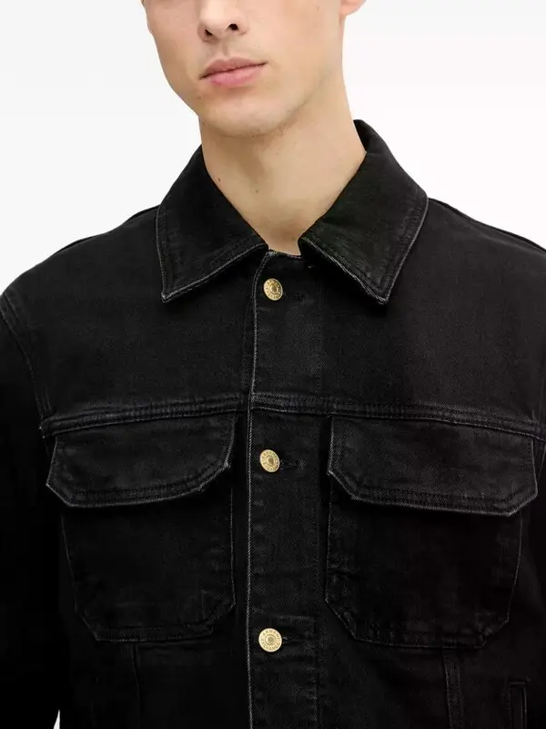 Armani Exchange Logo Patch Denim Jacket