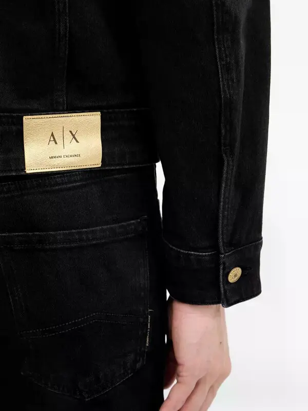 Armani Exchange Logo Patch Denim Jacket