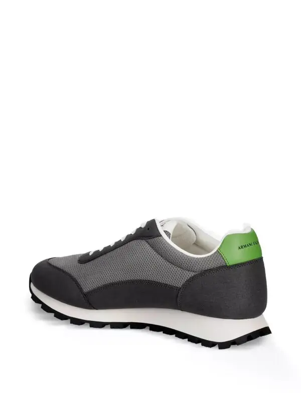 Armani Exchange Logo Patch Panelled Sneakers