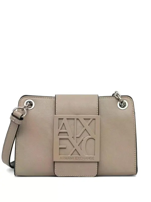 Armani Exchange Mini Susy Zebra Chain-link Cross Body Bag - Neutrals