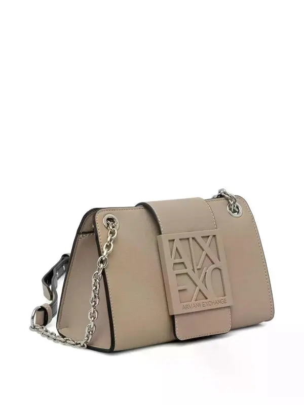 Armani Exchange Mini Susy Zebra Chain-link Cross Body Bag - Neutrals