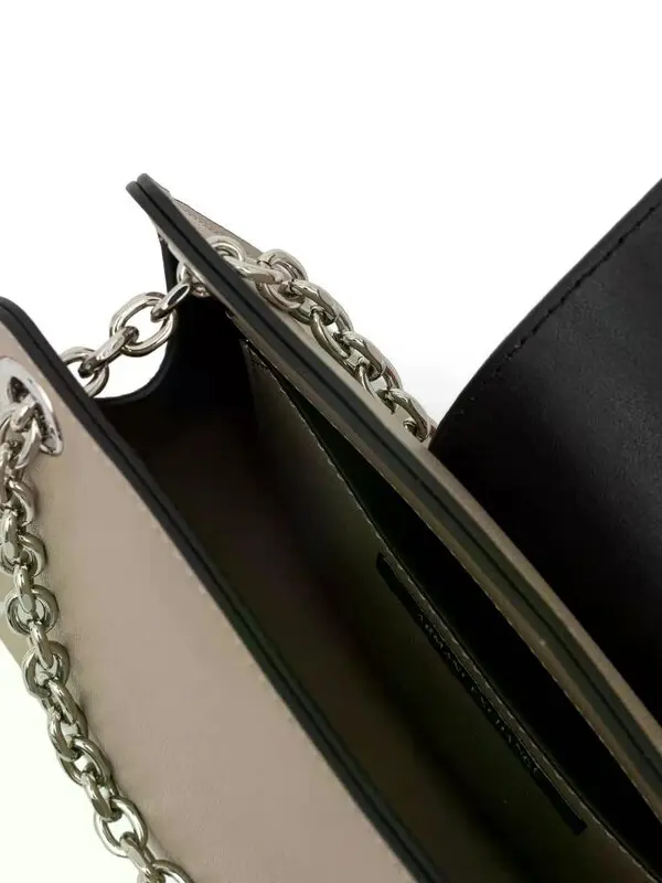 Armani Exchange Mini Susy Zebra Chain-link Cross Body Bag - Neutrals