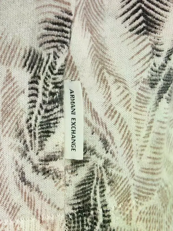 Armani Exchange Leaf Print Crew Neck Sweatshirt