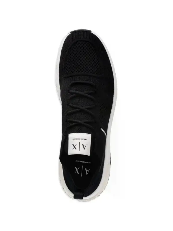 Armani Exchange Logo-print Knitted Sneakers