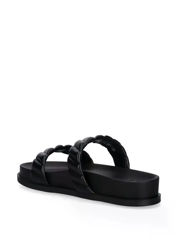 Armani Exchange Quilted Double-strap Slides