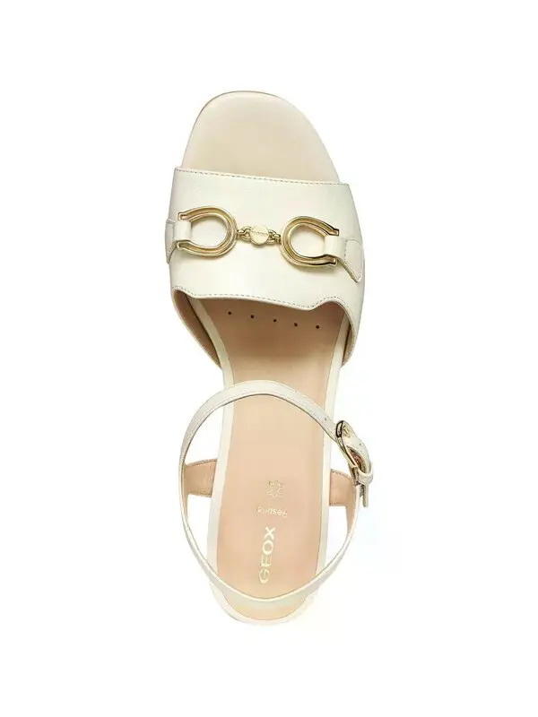 Geox Horsebit Detail Buckled Sandals - Neutrals