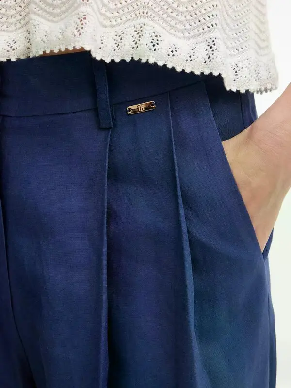 FRACOMINA Pleated Wide-leg Trousers