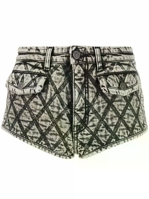 DIESEL® Diamond-quilted Hot Pants