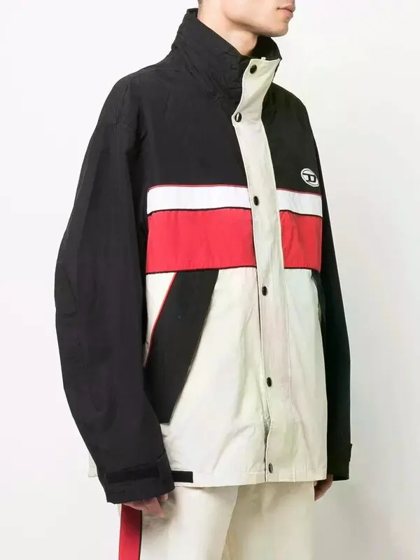 DIESEL® Contrast-panel Funnel Neck Jacket