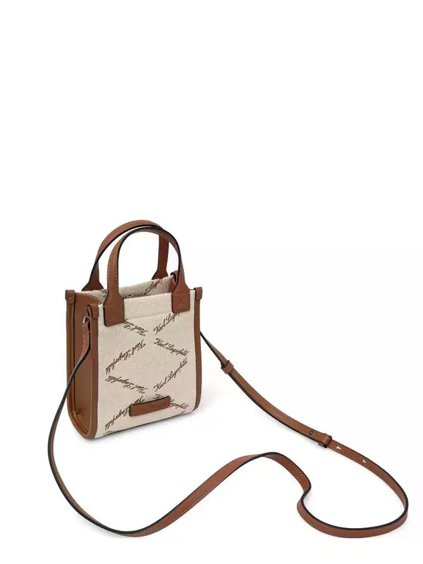 Karl Lagerfeld K/ville Logo Print Cross Body Bag - Neutrals