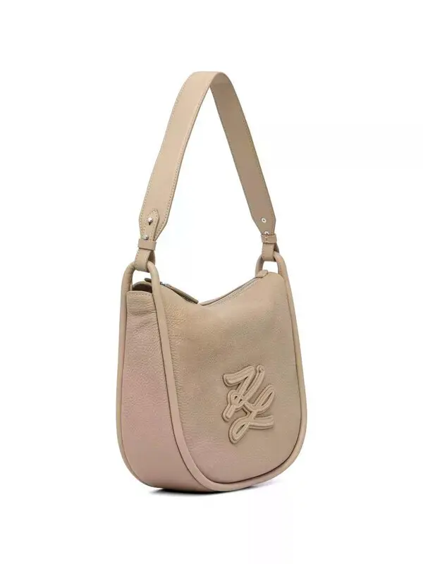 Karl Lagerfeld Grained Leather Shoulder Bag