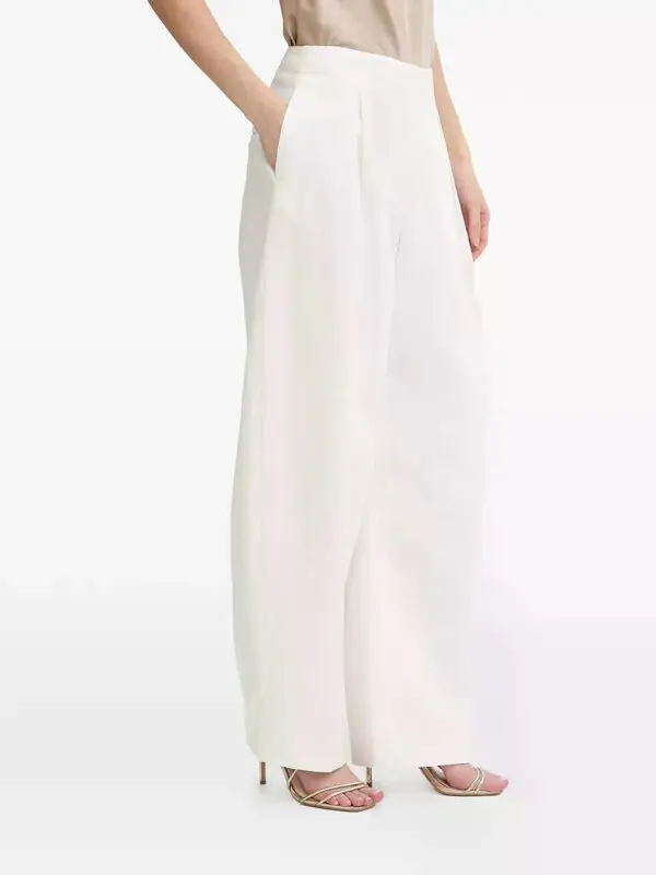 Karl Lagerfeld Pleated Wide-leg Trousers