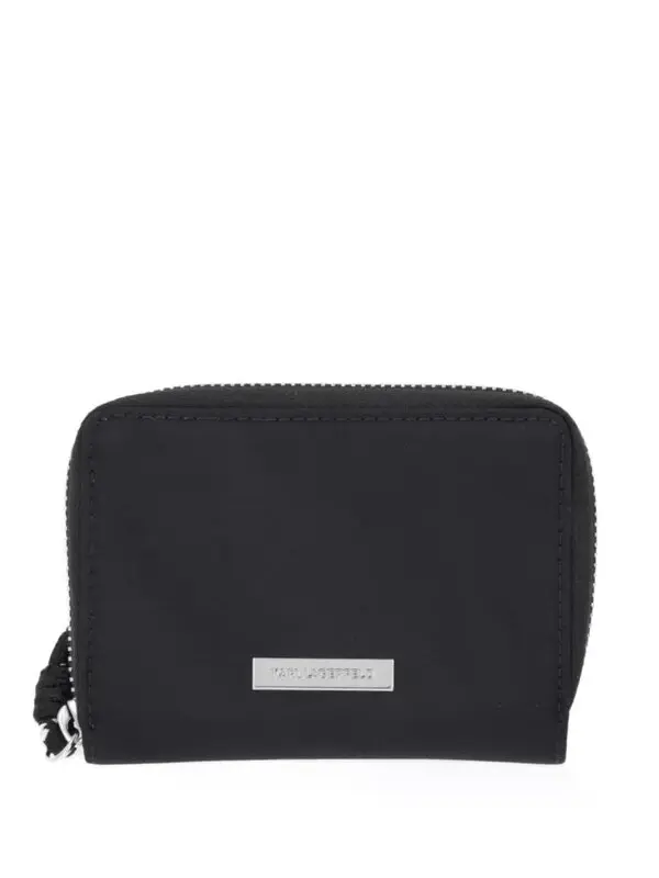Karl Lagerfeld Logo-plaque Zip-around Wallet - Black