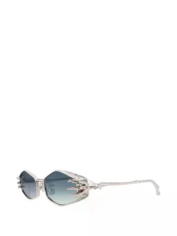 Anna-Karin Karlsson Claw Plume Geometric Sunglasses - Silver