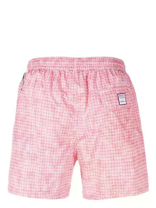 Fedeli Floral Print Swim Shorts
