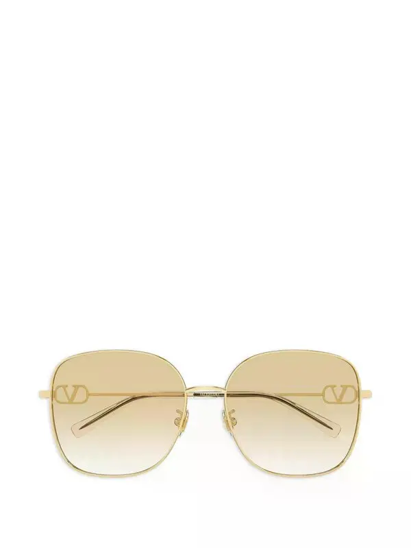Valentino Garavani Vlogo Square-frame Sunglasses - Gold
