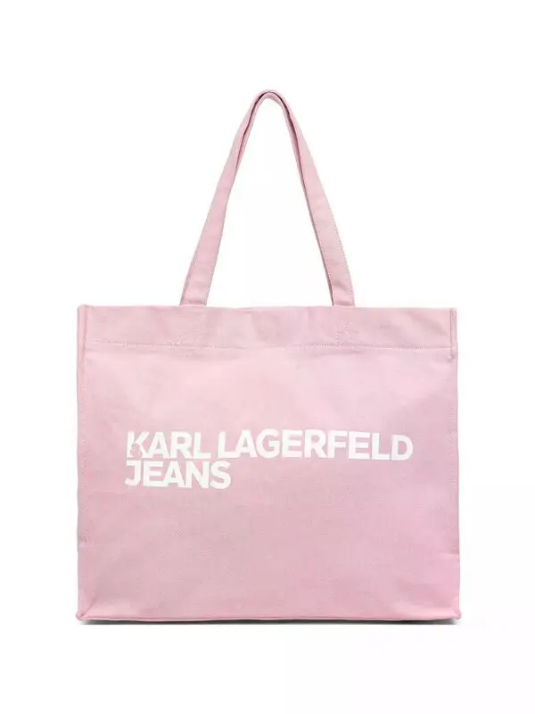 Karl Lagerfeld Logo Print Tote Bag