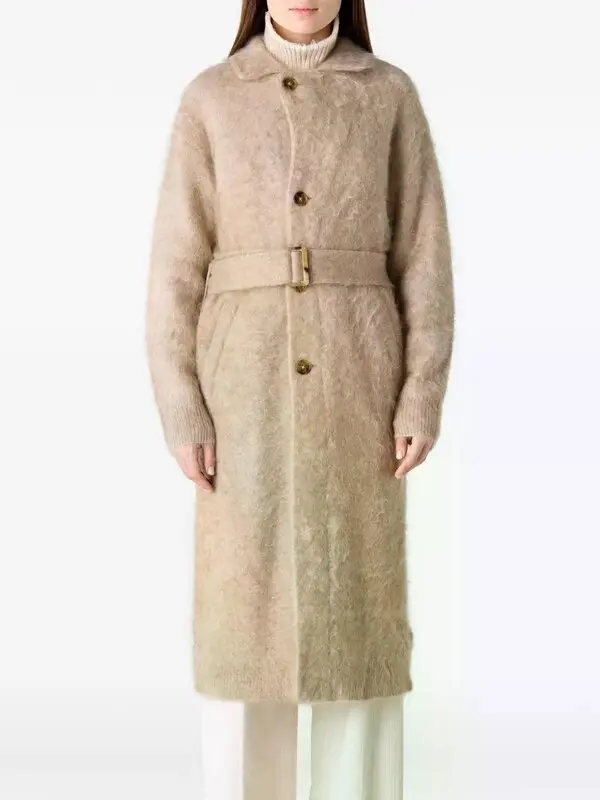 Guest In Residence Grizzly Belted Coat - Neutrals