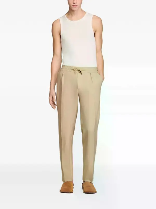 Sandro Pleated Straight-leg Trousers