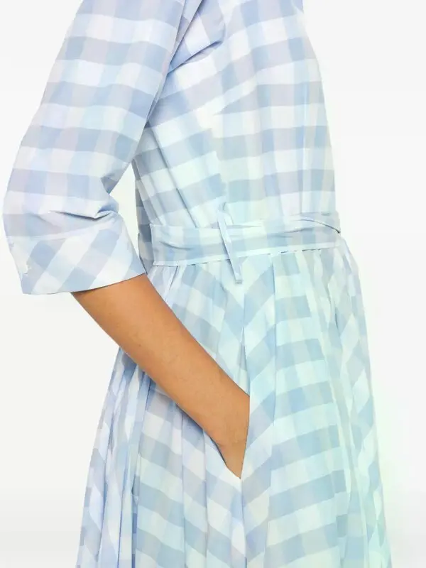 LAVI COUTURE Ninni Gingham-check Dress By