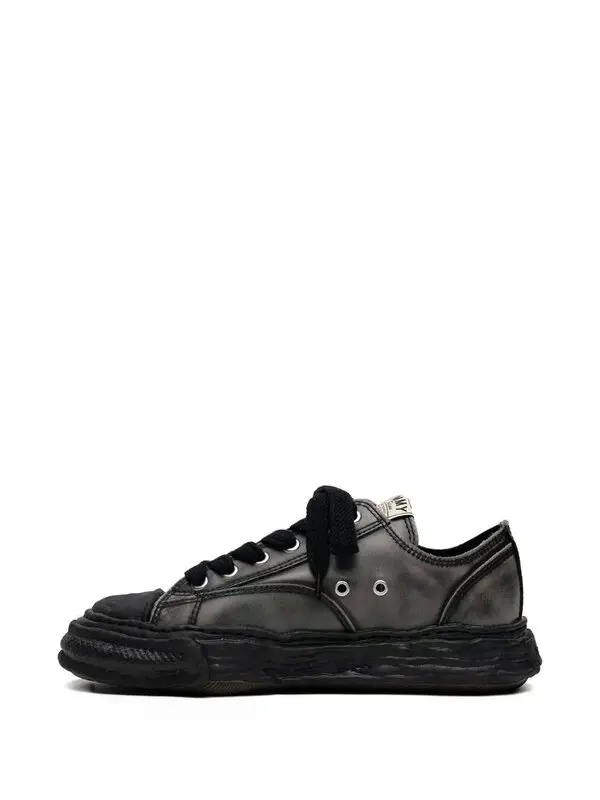 Mihara Yasuhiro Peterson Leather Low-top Sneakers - Grey