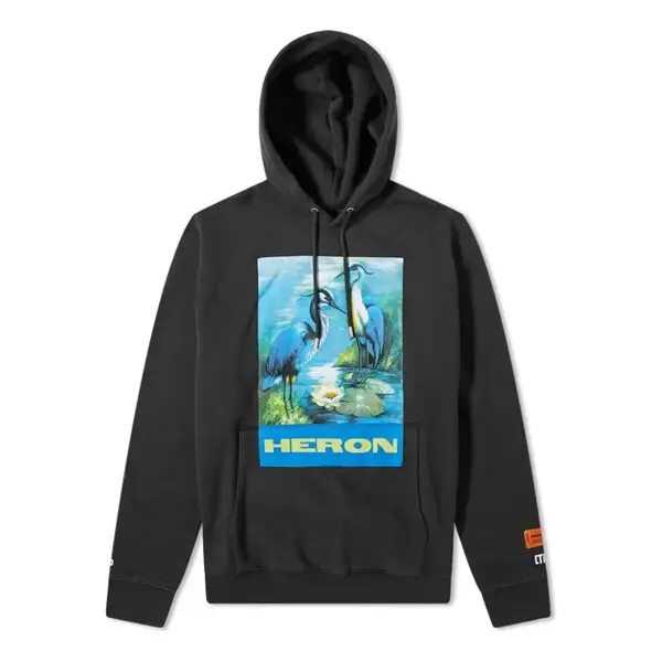 Heron Preston Pop Over Hoodie - Black