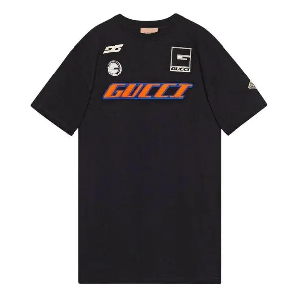 Gucci Moto Logo Long T-shirt - Black