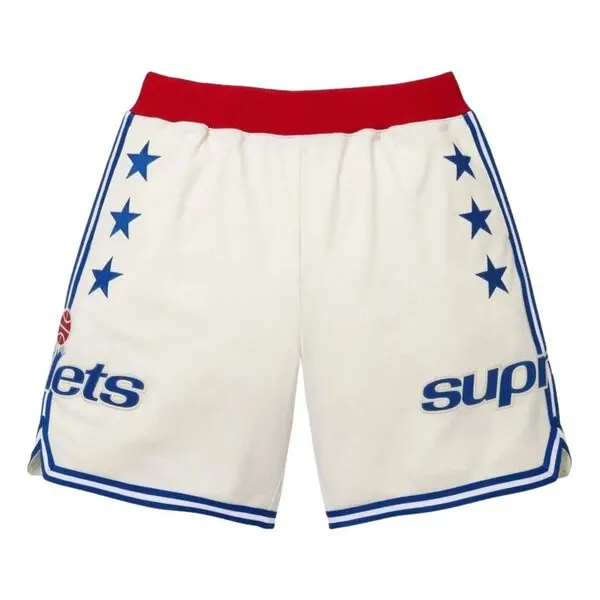 Supreme X Mitchell & Ness Ss26 Teams Basketball Short - White