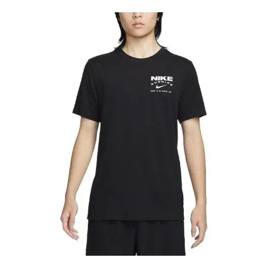 Nike Track Club Dri-fit Running T-shirt - Black