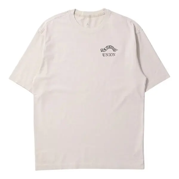 JORDAN X Union La T-shirt 'light Orewood Brown - Light Orewood Brown/black