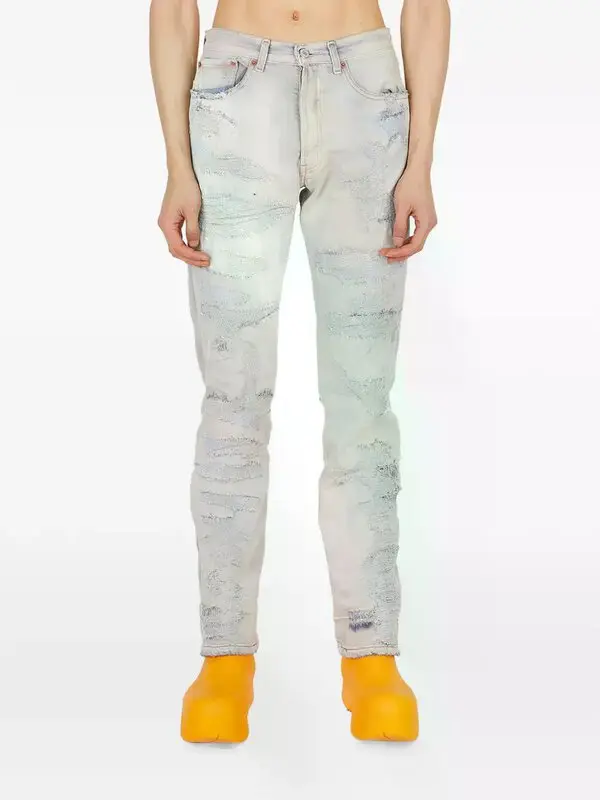 NOTSONORMAL Distressed Five-pocket Jeans
