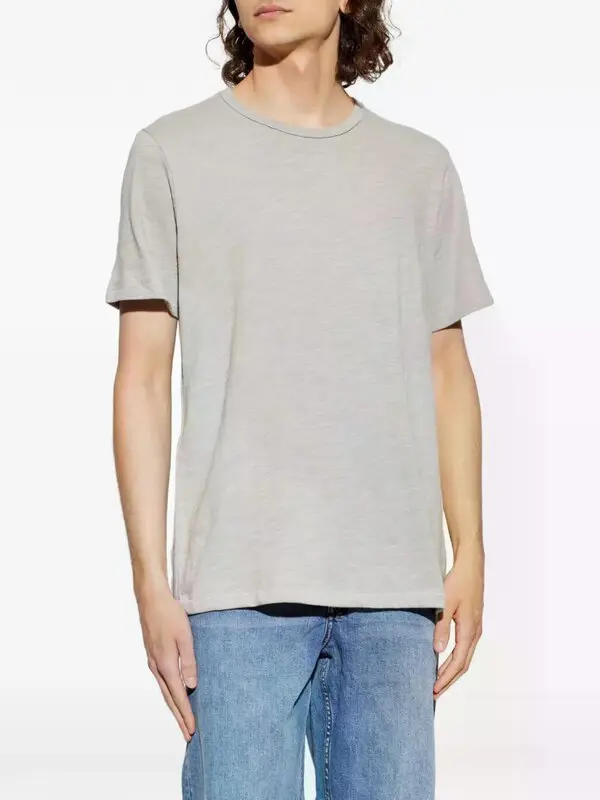 Rag & Bone Raw-edge Slub-knit T-shirt