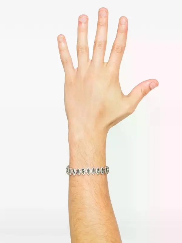 DARKAI Crystal Embellished Bracelet - Silver