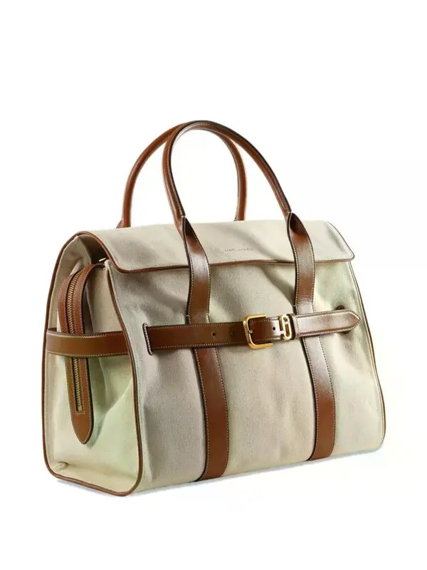 Marc Jacobs Belted Leather Trimmed Tote Bag