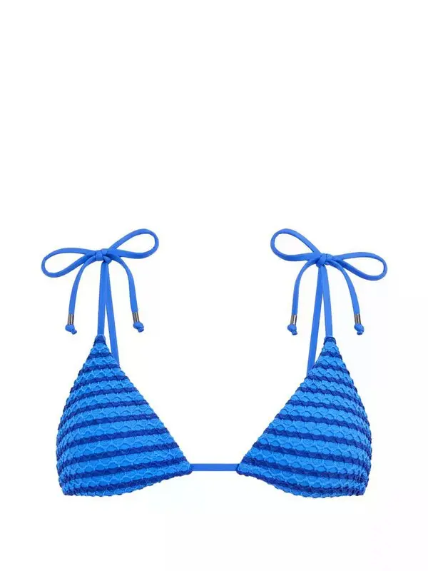 Seafolly Textured Triangle Bikini Top - Blue