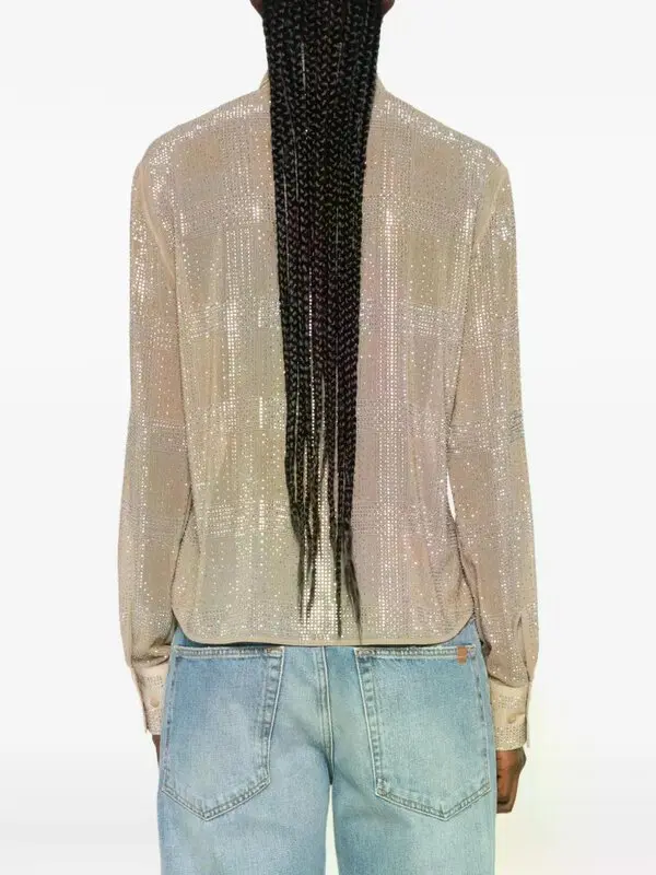 Ermanno Scervino Embellished Check Shirt