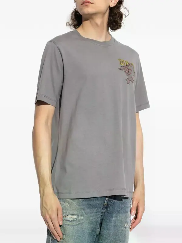 DIESEL® Regular T-shirt With Embroidered Patch