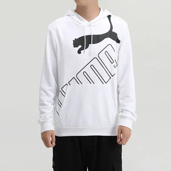 PUMA Hooded Knit Pullover - White