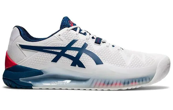 Asics Gel Resolution 8 Athletic Shoes - Blue/white
