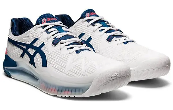 Asics Gel Resolution 8 Athletic Shoes - Blue/white