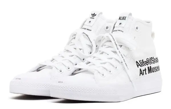 Adidas Alife X Nizza High 'artist Proof' Sneakers - White