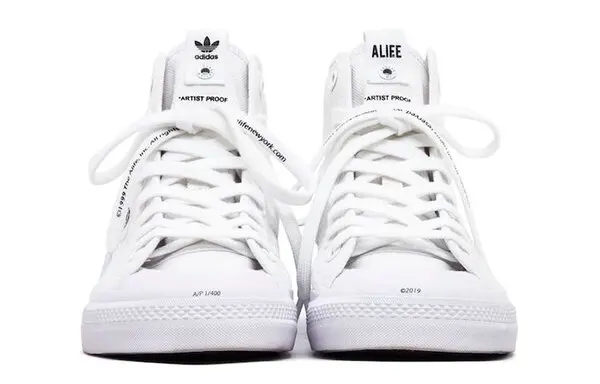 Adidas Alife X Nizza High 'artist Proof' Sneakers - White