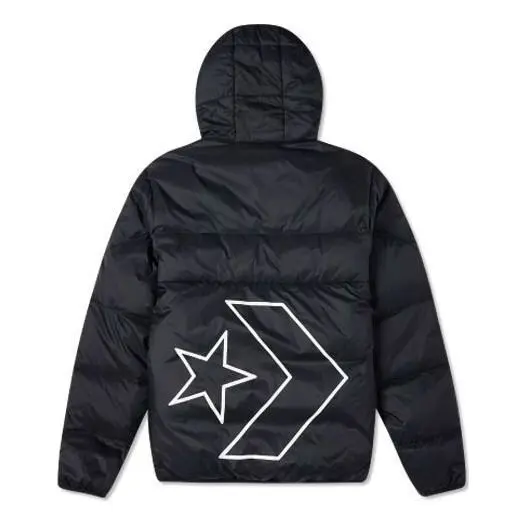 CONVERSE Hooded Down Jacket - Black