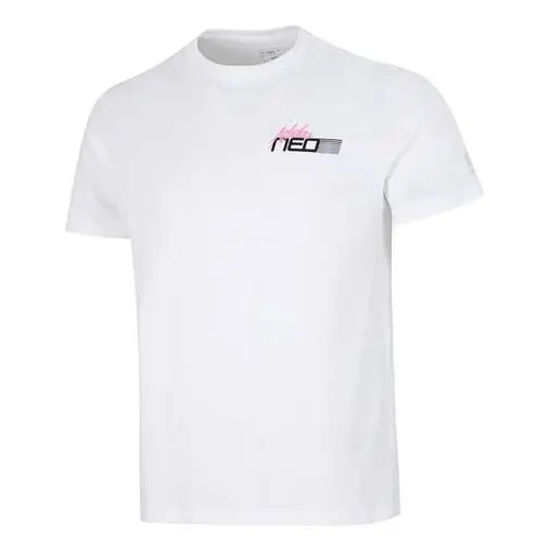 Adidas Neo Minimalistic Alphabet Logo Printing Athleisure Casual Sports Round Neck Short Sleeve White T-shirt - Default Color