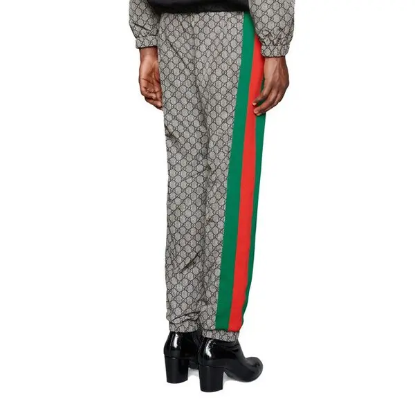 Gucci Gg Supreme Print Web Sweat Pants
