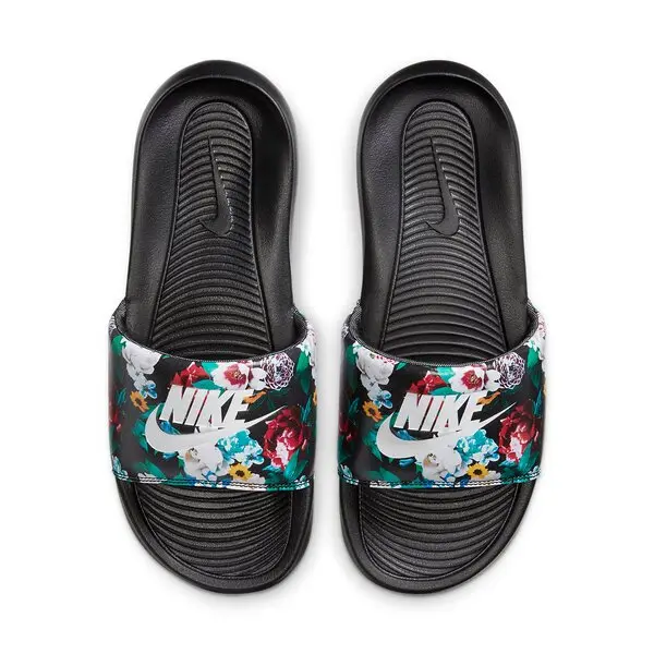 Nike Victori One Printed Slide Floral Print - Black
