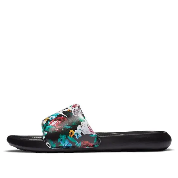 Nike Victori One Printed Slide Floral Print - Black